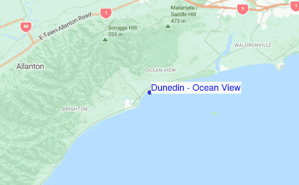 Dunedin - Ocean View 48 hour detailed Surf Forecast