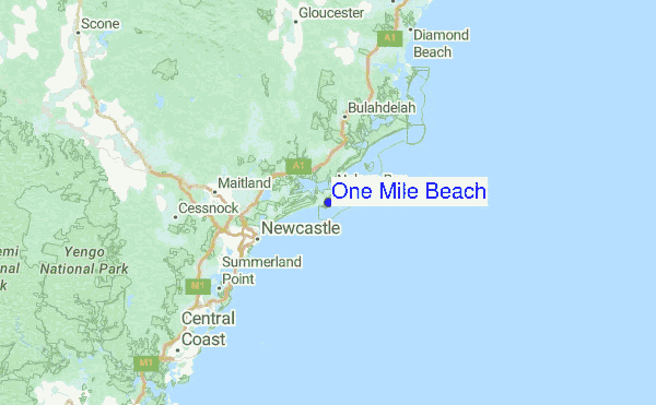 One Mile Beach Surf Forecast and Surf Reports (NSW - Newcastle, Australia)