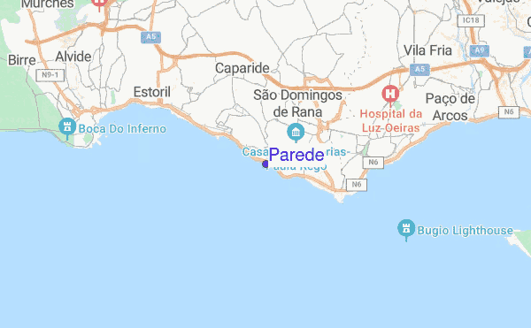 Parede 48 hour detailed Surf Forecast