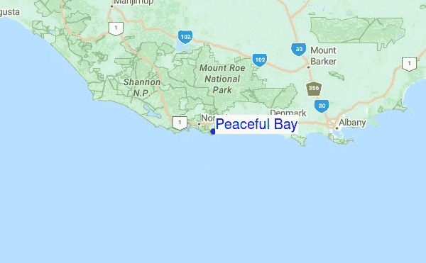Peaceful Bay Surf Forecast and Surf Reports (WA - Far South, Australia)