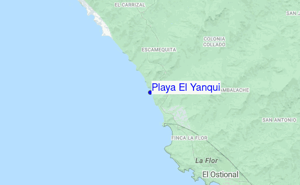 Playa El Yanqui 48 hour detailed Surf Forecast