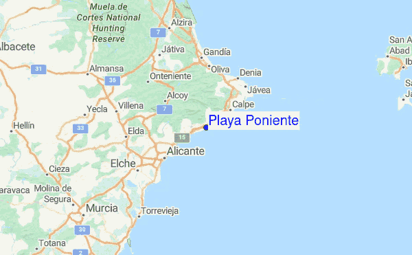 Playa Poniente Surf Forecast and Surf Reports (Valencia, Spain)