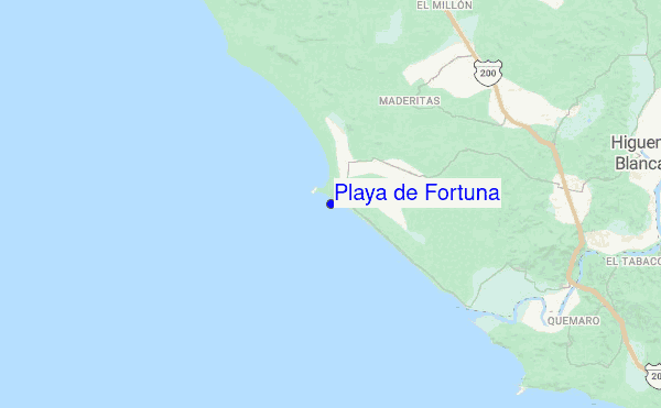 Playa de Fortuna Surf Forecast and Surf Report
