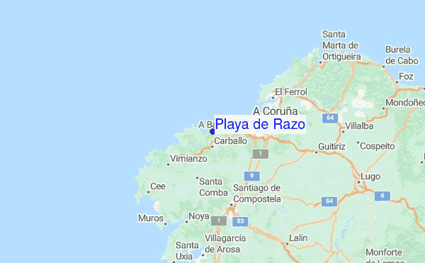 Playa de Razo Surf Forecast and Surf Reports (Galicia, Spain)