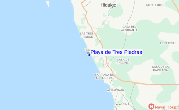Playa de Tres Piedras Surf Forecast and Surf Report