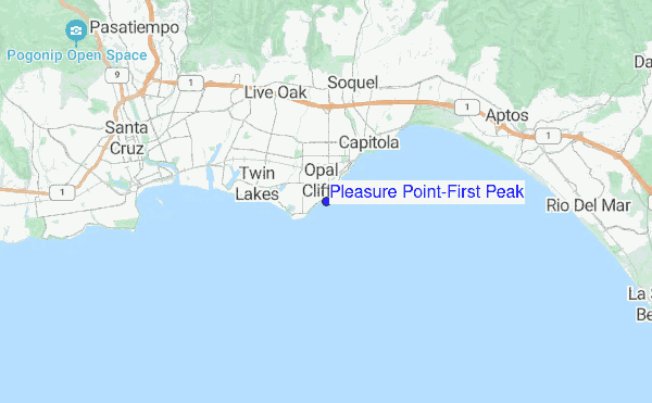 Pleasure Point-First Peak Surf Forecast and Surf Report