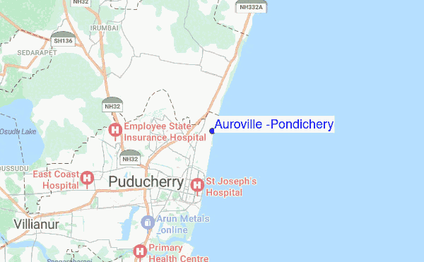 Auroville (Pondichery) 48 hour detailed Surf Forecast