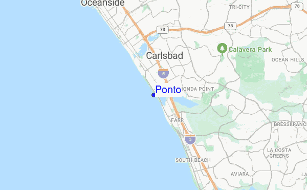 Ponto 48 hour detailed Surf Forecast