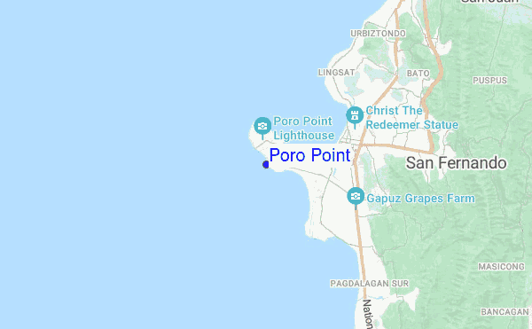 Poro Point Surf Forecast and Surf Report
