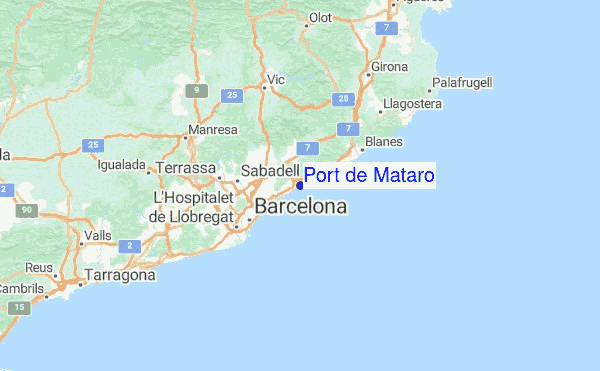 Port de Mataro Surf Forecast and Surf Reports (Catalunia, Spain)