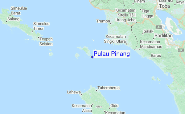 Pulau Pinang Surf Forecast and Surf Reports (Banyak Islands, Indonesia)