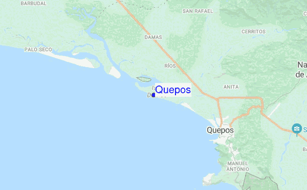 Quepos 48 hour detailed Surf Forecast