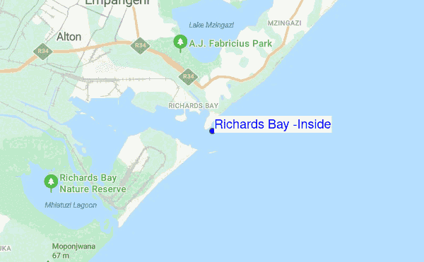 Richards Bay (Inside) Surf Forecast and Surf Report