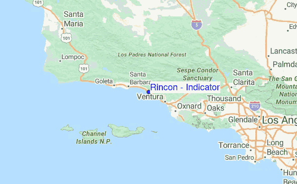 Rincon - Indicator Surf Forecast and Surf Reports (CAL - Ventura, USA)