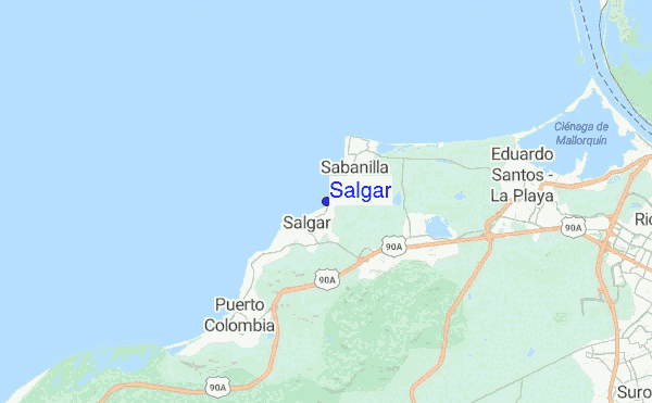 Salgar 48 hour detailed Surf Forecast