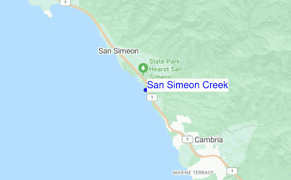 San Simeon Creek Surf Forecast and Surf Report