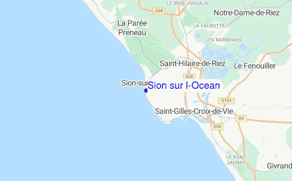 Sion sur l'Ocean Surf Forecast and Surf Report