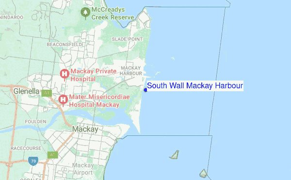 South Wall Mackay Harbour 48 hour detailed Surf Forecast