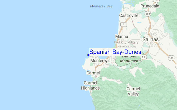 Spanish Bay-Dunes Surf Forecast and Surf Reports (CAL - Monterey, USA)