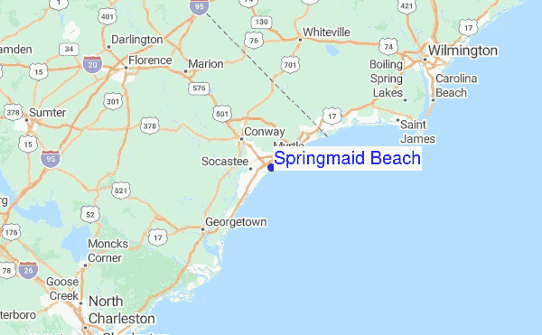 Springmaid Beach Campground Map