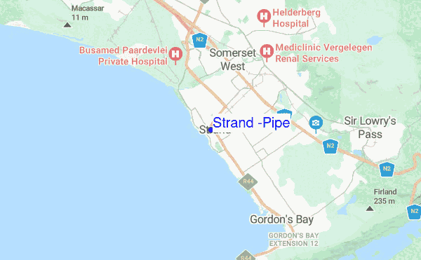 Strand (Pipe) Surf Forecast and Surf Report