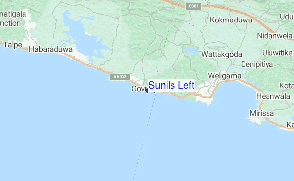 Sunils Left 48 hour detailed Surf Forecast