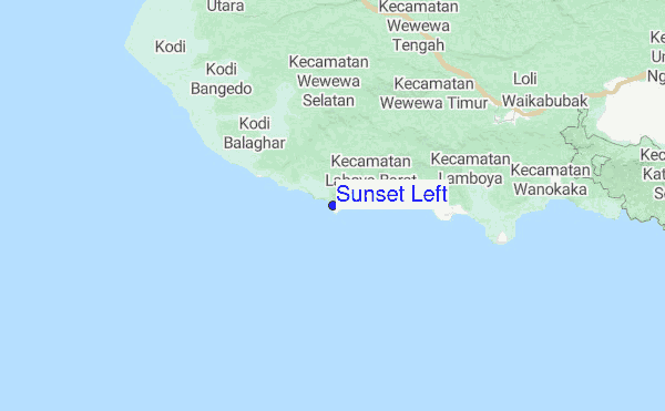 Sunset Left Surf Forecast and Surf Reports (Sumba, Indonesia)