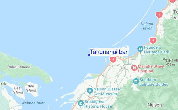 Tahunanui bar 48 hour detailed Surf Forecast