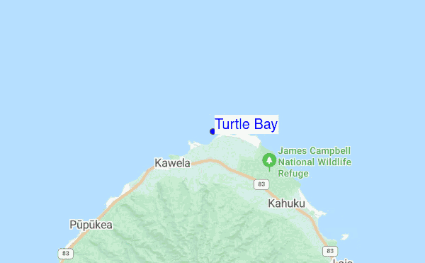 Turtle Bay Surf Forecast and Surf Report