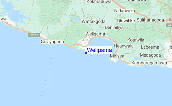 Weligama 48 hour detailed Surf Forecast
