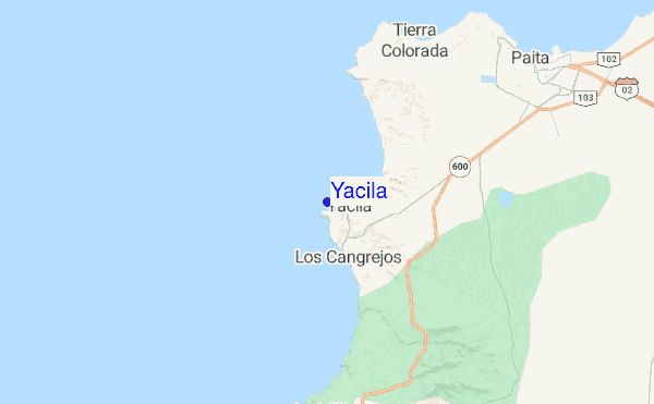 Yacila 48 hour detailed Surf Forecast