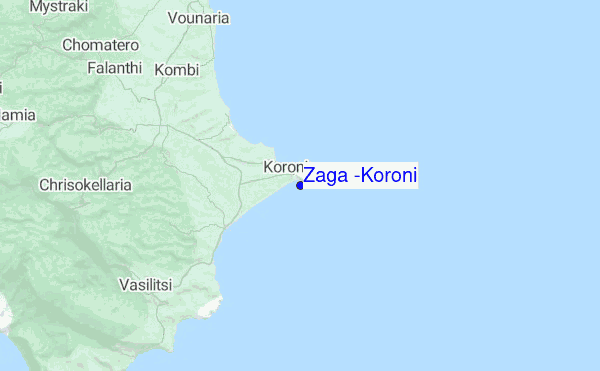 Zaga (Koroni) 48 hour detailed Surf Forecast